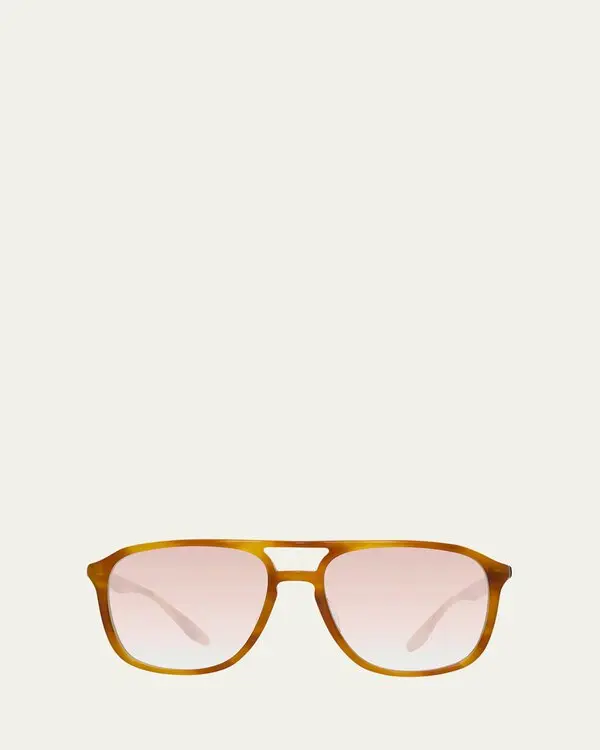 Barton Perreira Gyalis Aviator Sunglasses - Indian Dune