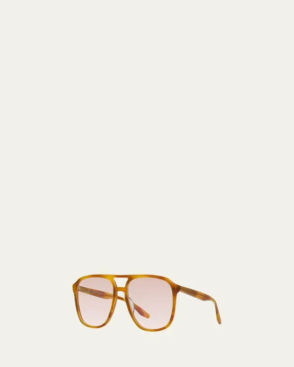 Barton Perreira Gyalis Aviator Sunglasses - Indian Dune