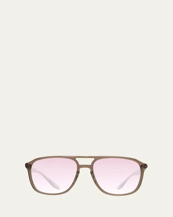 Barton Perreira Gyalis Aviator Sunglasses - Tabac