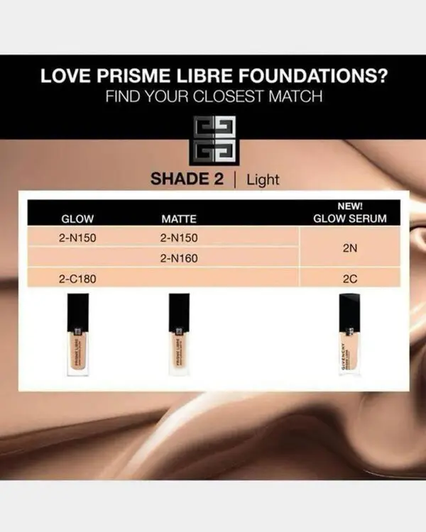 Givenchy Prisme Libre Glow Serum Blurring & Hydrating Foundation - 2c