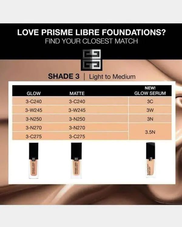 Givenchy Prisme Libre Glow Serum Blurring & Hydrating Foundation - 3c