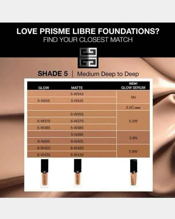 Givenchy Prisme Libre Glow Serum Blurring & Hydrating Foundation - 55c