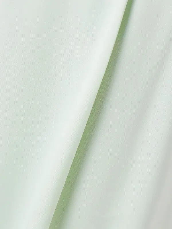 Another Tomorrow Pleated Wool-blend Wide-leg Trousers