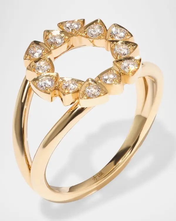 JAMIE TURNER 18k Yellow Gold Della Diamond Ring - Diamond And Gold