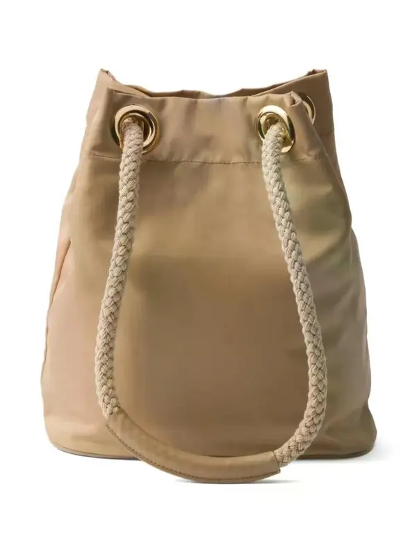 Prada Re-nylon Small Bucket Bag - Neutrals