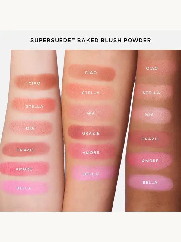 SAIE Supersuede Baked Powder Blush - Stella