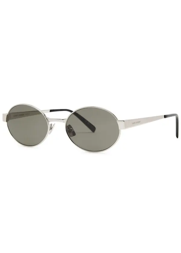 Saint Laurent Round-frame Sunglasses - Silver