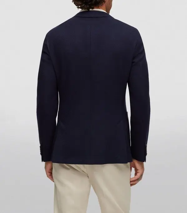 BOSS Virgin Wool Jacquard Blazer