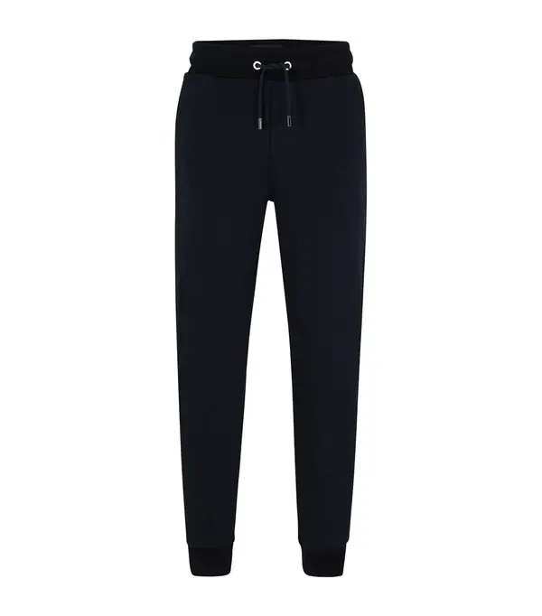 BOSS Cotton-cashmere Sweatpants - Blue