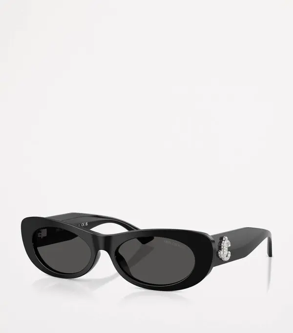 JIMMY CHOO Oval Frame Sunglasses
