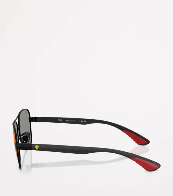 Ray-ban X Scuderia Ferrari Rb8336m Square Sunglasses - Black