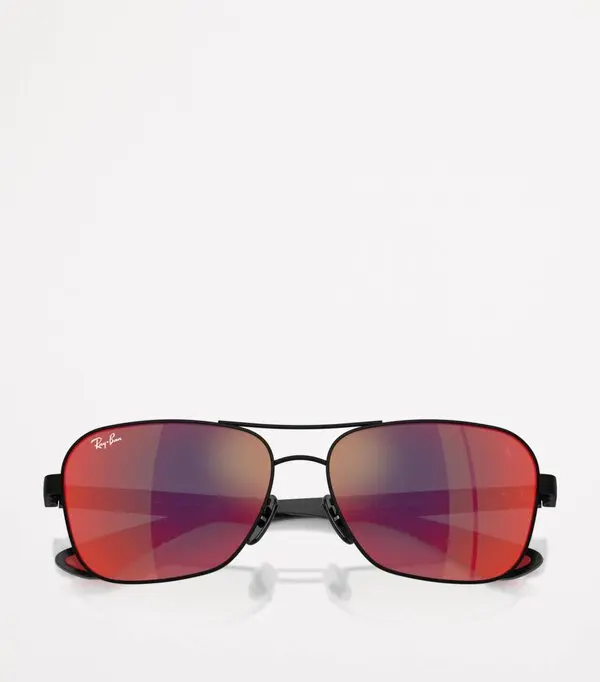 Ray-ban X Scuderia Ferrari Rb8336m Square Sunglasses - Black