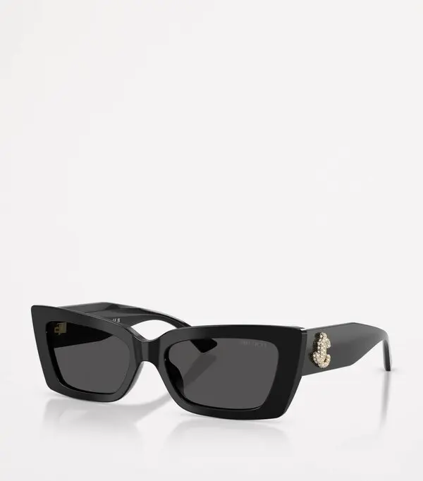 JIMMY CHOO Cat Eye Logo Sunglasses