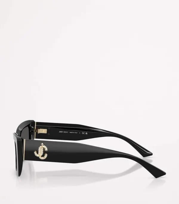 JIMMY CHOO Cat Eye Logo Sunglasses
