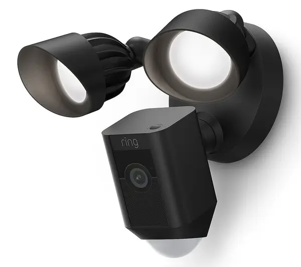 RING Floodlight Wired Camera Plus With Ra