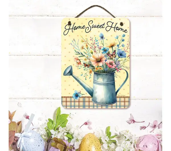 COURTSIDE MARKET Home Sweet Home 12x16 Artboard With Twine - One-color