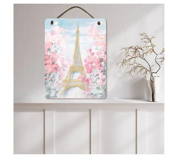 COURTSIDE MARKET Pastel Paris Iii 12x16 Artboar D With Twine - One-color