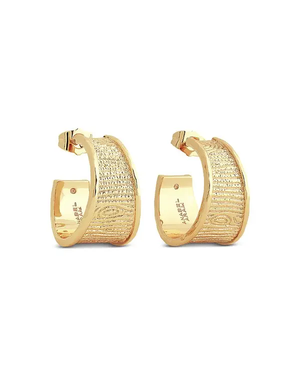 ANABEL ARAM Enchanted Forest Bark Hoop Earrings - Gold