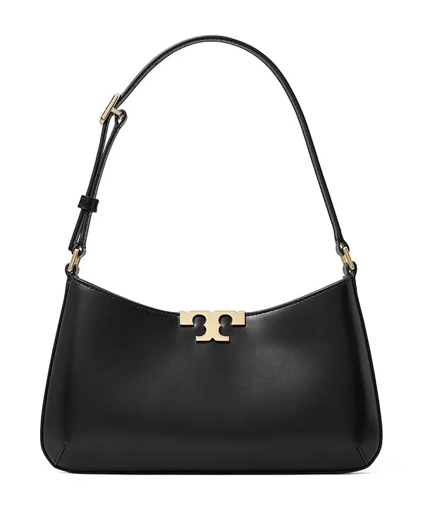Tory Burch Eleanor Slim Leather Shoulder Bag - Black