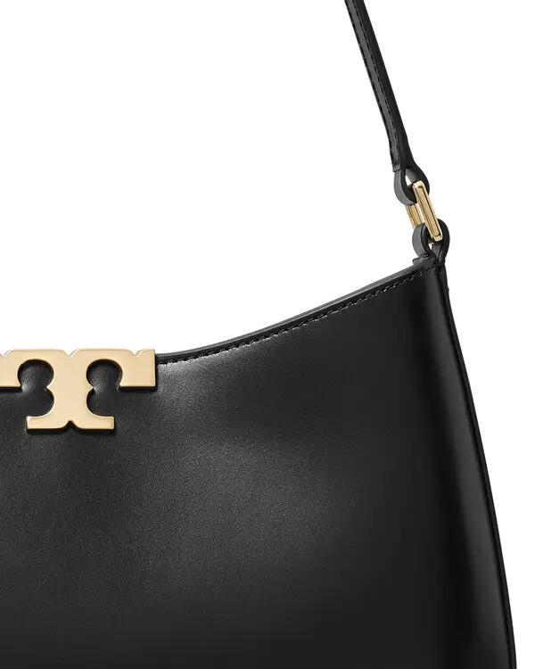 Tory Burch Eleanor Slim Leather Shoulder Bag - Black