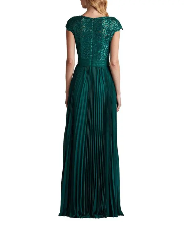 Tadashi Shoji Surette Sequin Embroidered Gown