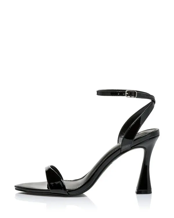 Aqua Devon Sandals - Black Patent