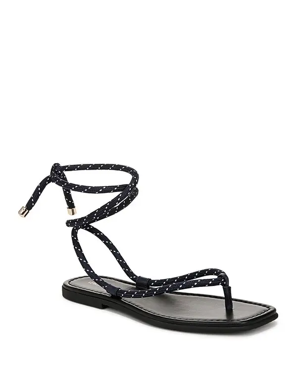 Veronica Beard Carmina Cord Sandals - Eclipse/coconut