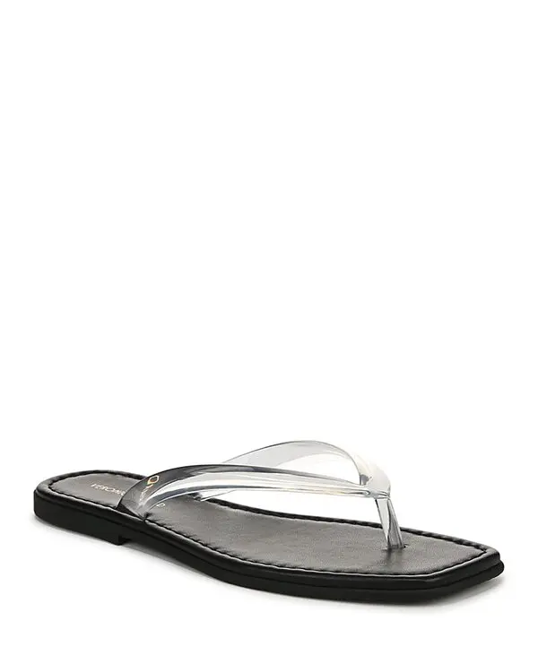 Veronica Beard Clea Jelly Thong Sandals - Clear