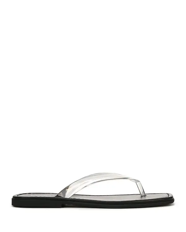 Veronica Beard Clea Jelly Thong Sandals - Clear