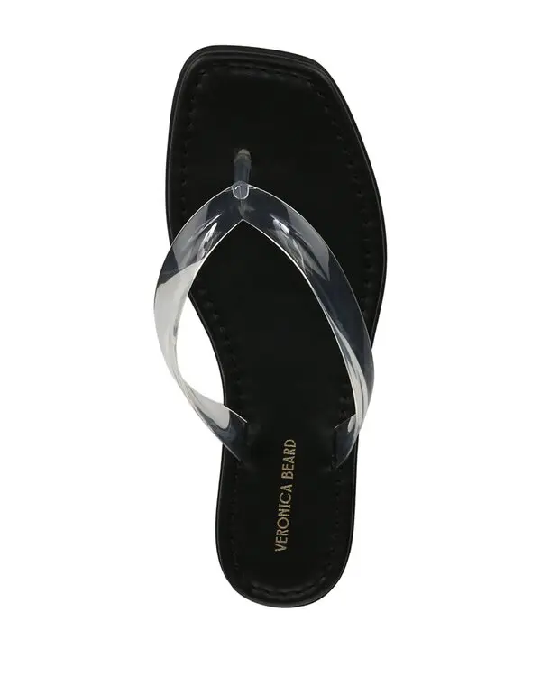 Veronica Beard Clea Jelly Thong Sandals - Clear