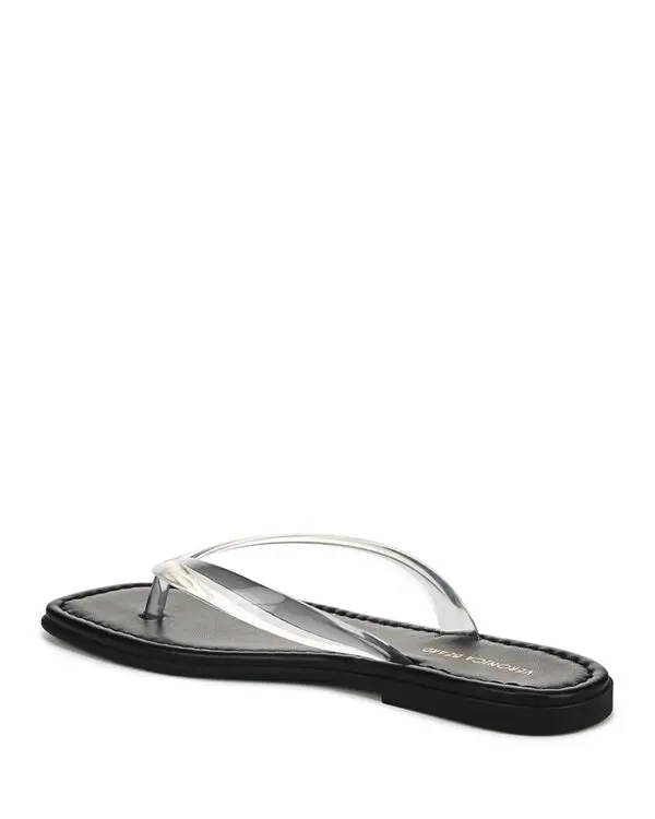 Veronica Beard Clea Jelly Thong Sandals - Clear