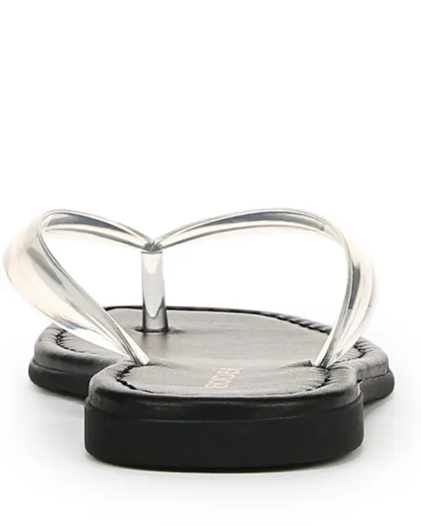 Veronica Beard Clea Jelly Thong Sandals - Clear