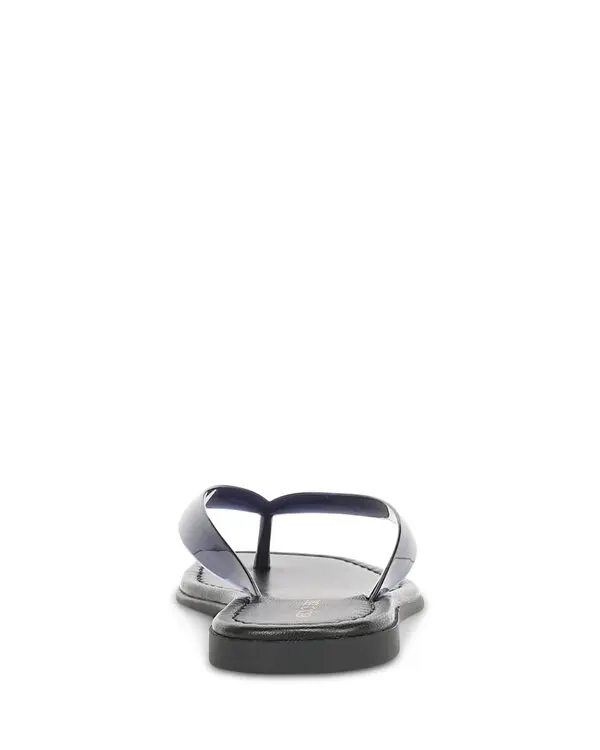 Veronica Beard Clea Jelly Thong Sandals - Navy