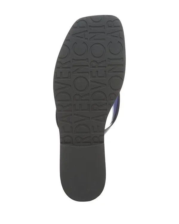 Veronica Beard Clea Jelly Thong Sandals - Navy