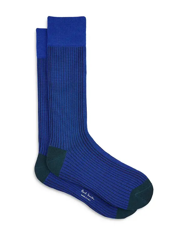 Paul Smith Stripe Crew Socks - Blue