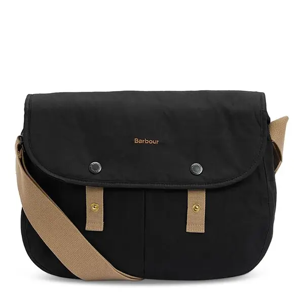 Barbour Transport Riever Crossbody Bag - Black/modern Tartan