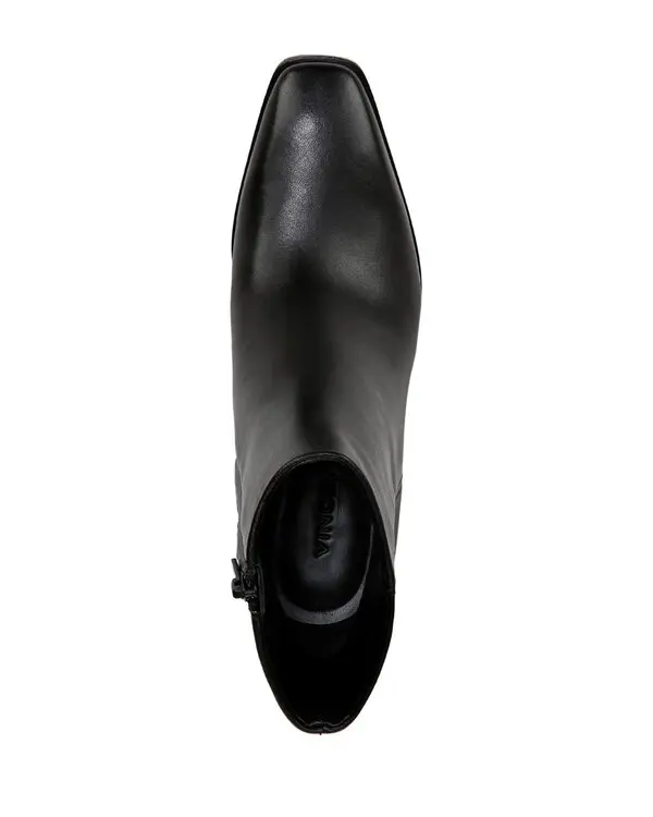 Vince Gema Snip Toe Block Heel Ankle Boots