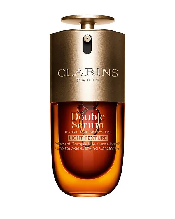 Clarins Double Serum Light Texture To Firm, Boost Radiance & Refine Pores 1 Oz - No Color