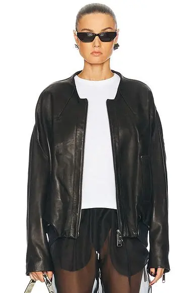 Khaite Hewit Leather Jacket