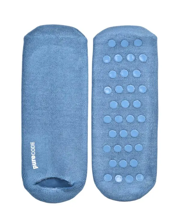 PURECODE Moisturizing Gel Socks - Denim