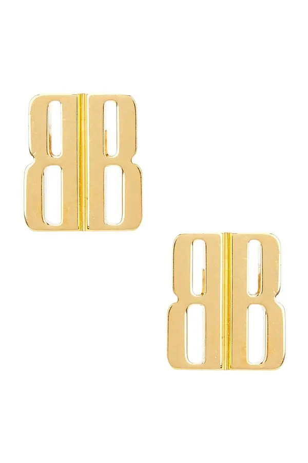 Balenciaga Nano Xs Stud Earrings - Gold