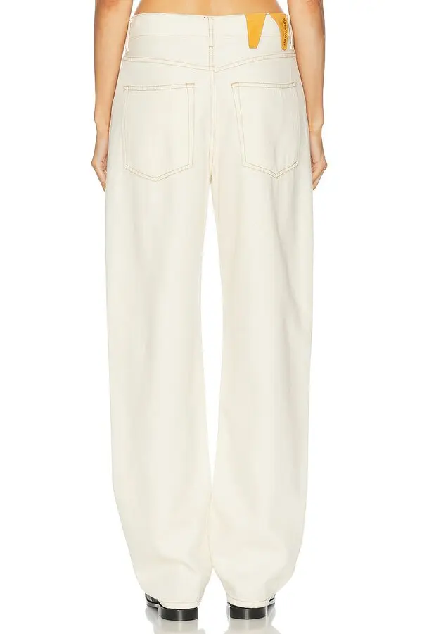 DARKPARK Gale Relaxed Straight Leg Jeans - Ecru