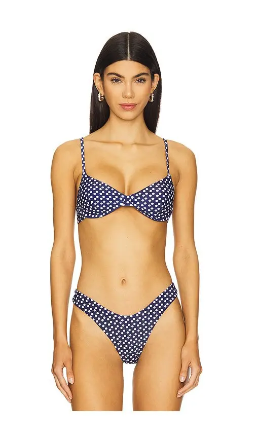 MORE TO COME Bali Bikini Top - Navy