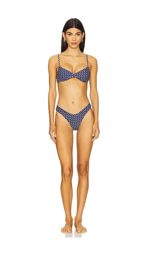MORE TO COME Bali Bikini Top - Navy
