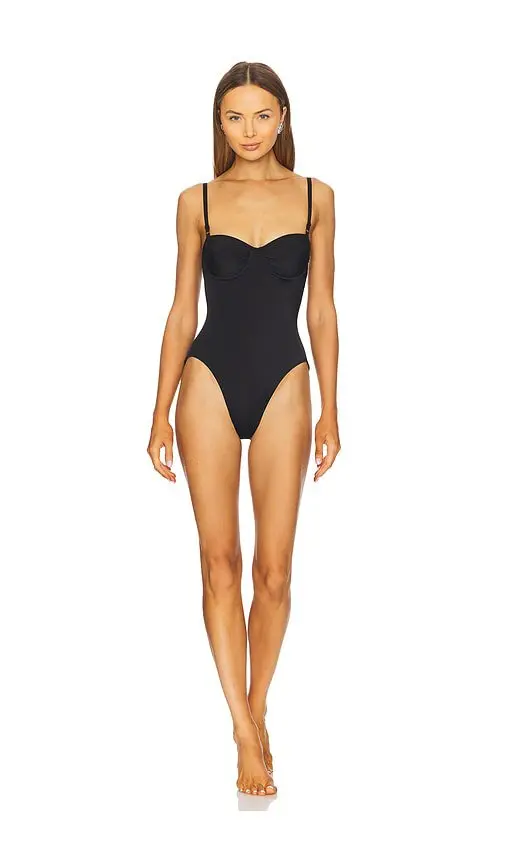 Norma Kamali Underwire Mio One Piece - Black