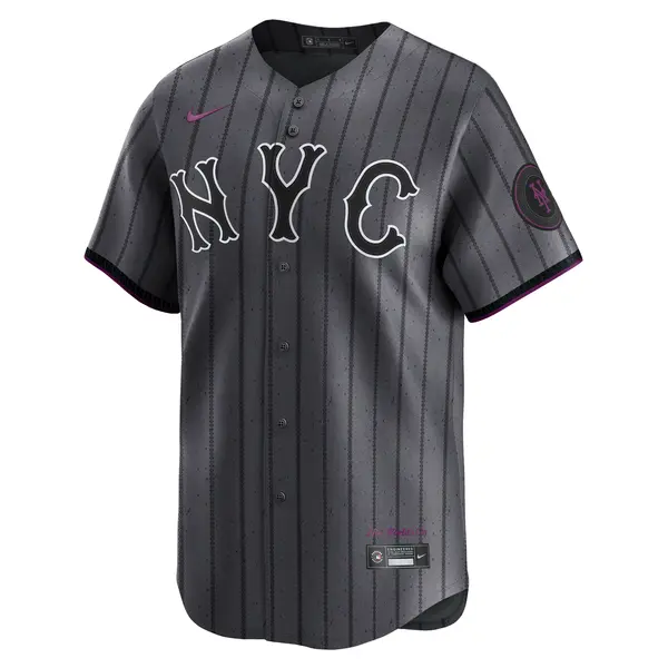 Nike Francisco Lindor New York Mets City Connect Mlb Limited Jersey - Grey