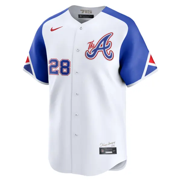 Nike Matt Olson Atlanta Braves City Connect Dri-fit Adv Mlb Limited Jersey - White