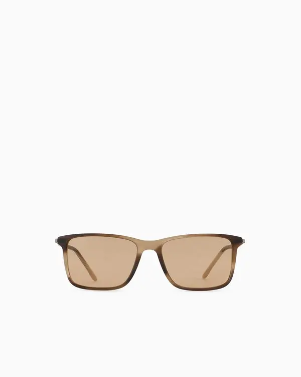 Giorgio Armani Rectangular Sunglasses - Brown