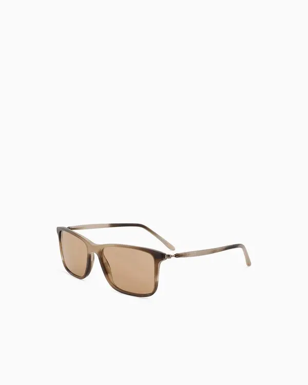 Giorgio Armani Rectangular Sunglasses - Brown
