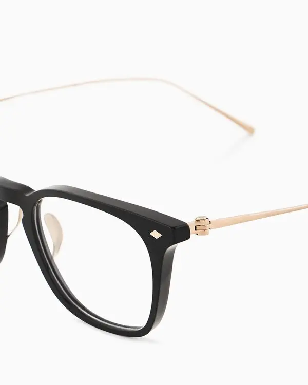 Giorgio Armani Pillow Eyeglasses - Black